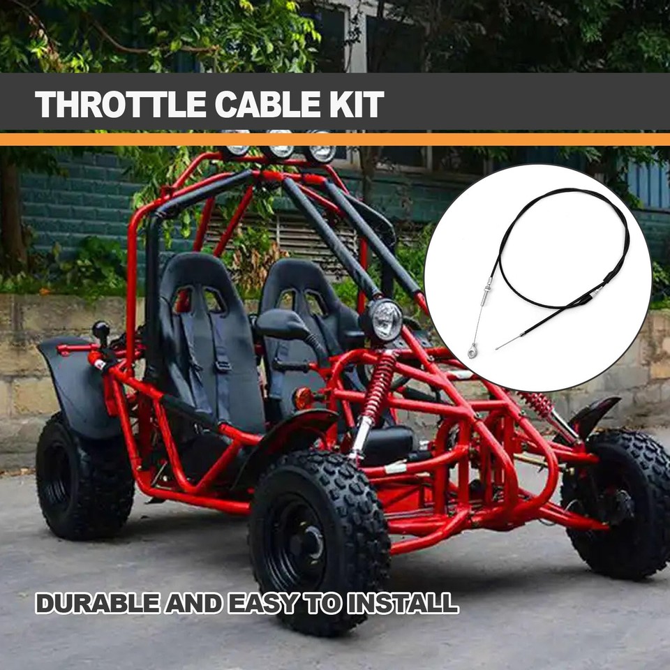 75 inch Go Kart Throttle Cable Kit, Universal Straight Throttle Cable ...
