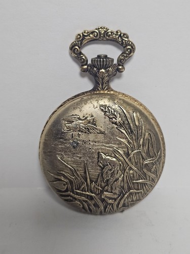 Vintage Pocket Watch Andre Rivalle 17 Jewels- Dog Bird Hunting Scene | eBay