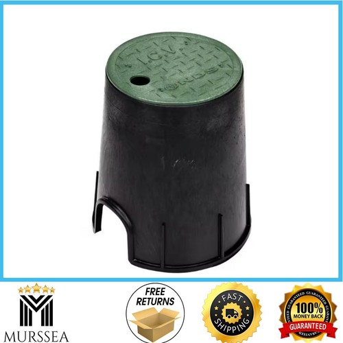6 in. Round Valve Box and Cover, Black Box, Green ICV Cover | eBay