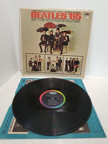 THE BEATLES '65 LP 1964 CAPITOL 1st US Mono Press T2228 Rainbow Label ...