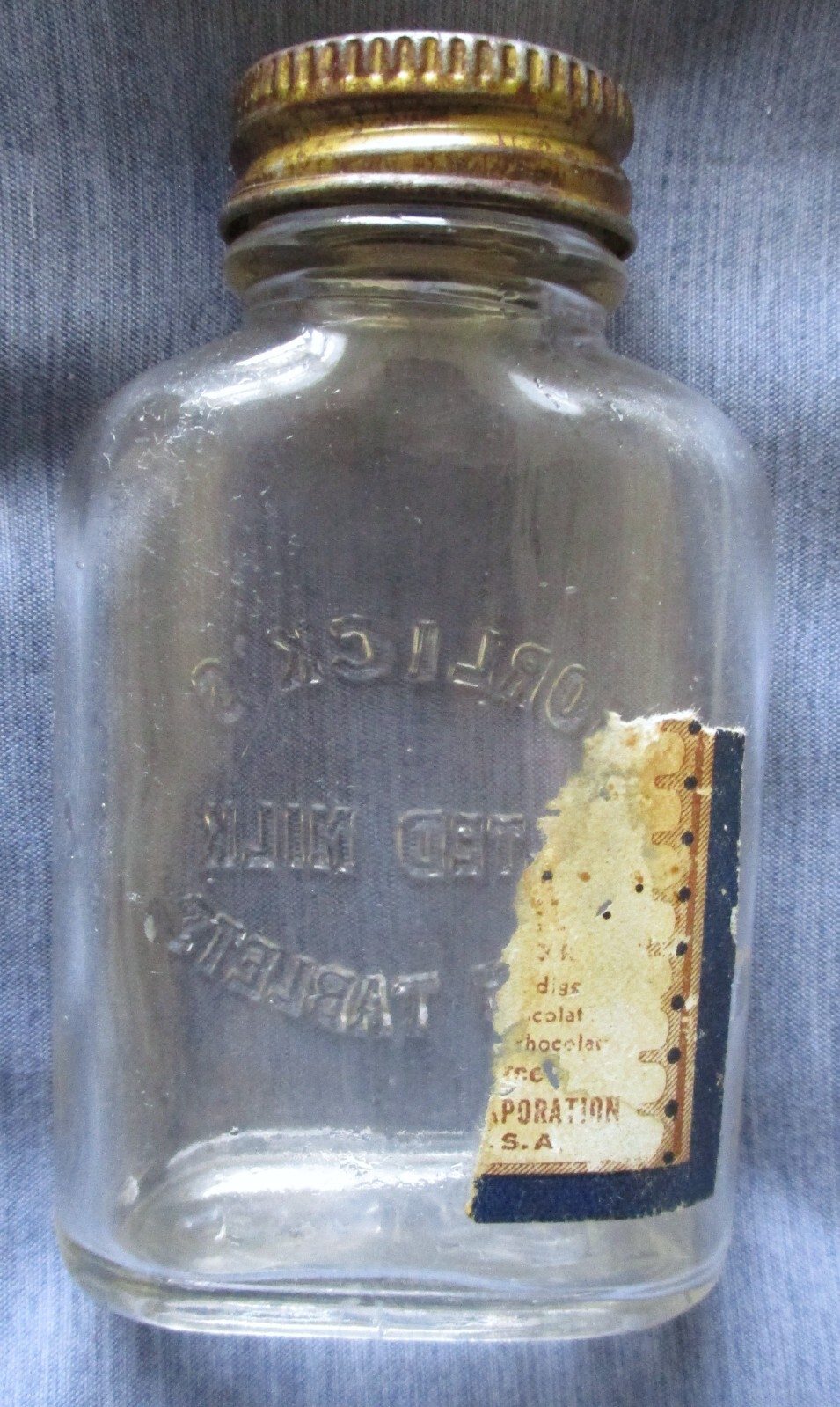 Horlicks Malted Milk Lunch Tablets Glass Bottle + Lid | eBay