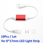 10Set LED Strip Power Cord Connector Splicer For W8mm x H17mm LED Light ...