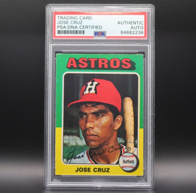 1975 Topps - #514 Jose Cruz signed card PSA/DNA Slabbed Autographed ...