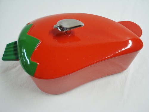 TLC Tim Love Collection Cast Iron Chili Pepper Dutch Oven Enameled 4 qt ...