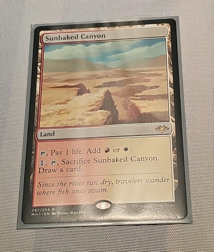 Sunbaked Canyon Modern Horizons Magic mtg NM-Mint, English x1 free ...