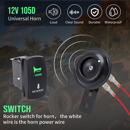 Universal ATV UTV SXS Street Legal USB LED Turn Signal w/ Rocker Switch ...