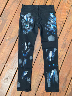 Blue Cult Denim Jeans Black Multicolor Denim Jeans Size 30 x 29 NICE | eBay