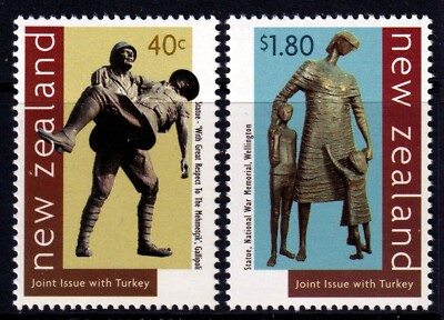 New Zealand 1998 Memorial Statues Complete Mint MNH Set SC 1490-1491 | eBay