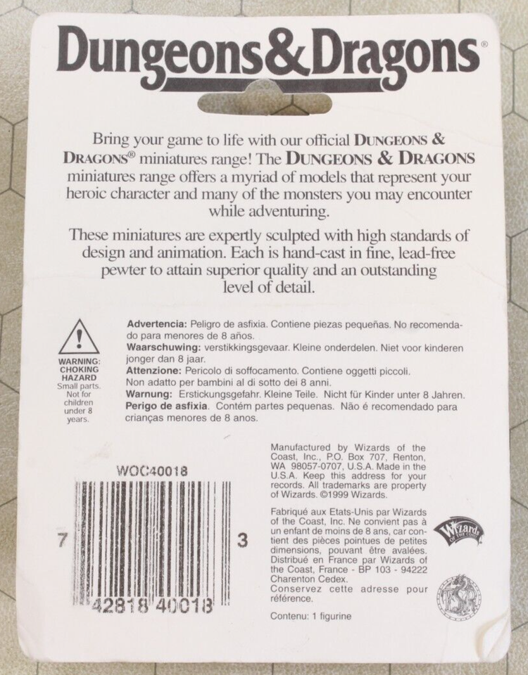 TSR Silver Anniversary OGRE - WOC40018 Dungeons Dragons D&D miniatures ...