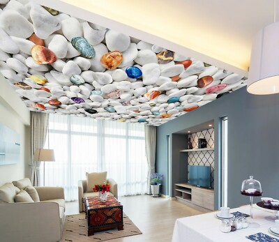 3D White Stone 237 WallPaper Murals Wall Print Decal Wall Deco AJ ...