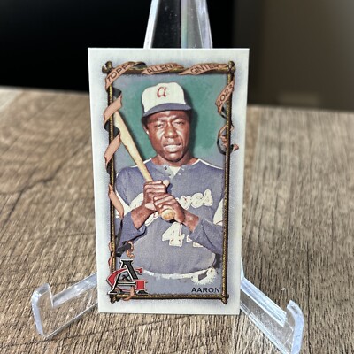 2023 Allen and Ginter Baseball HANK AARON No. 367 RIP CARD EXT MINI SSP ...