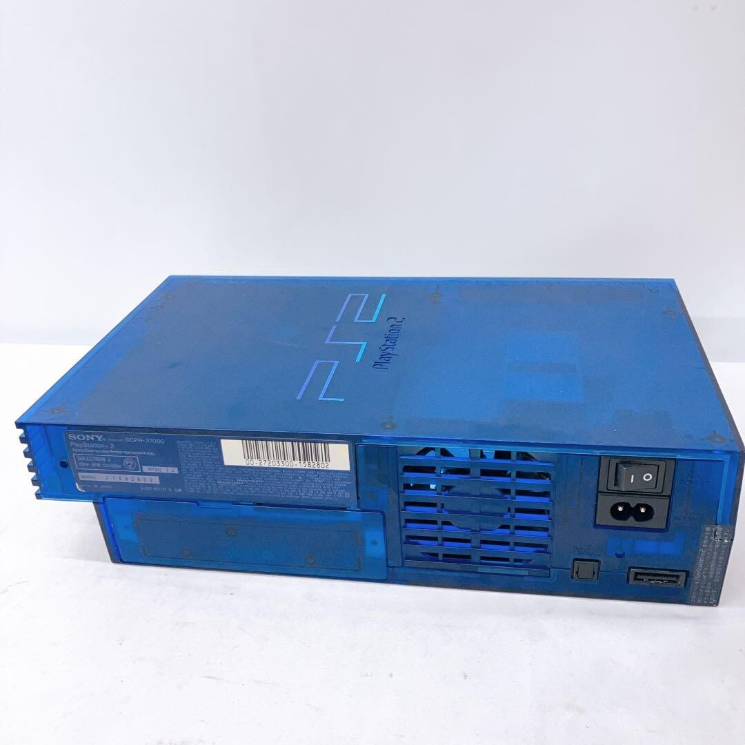 Sony Playstation2 PS2 Ocean Blue SCPH-3700 Limited Color Japanese Ver ...
