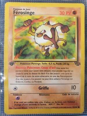 Carte Pokemon FEROSINGE 55/64 Jungle ÉDITION 1 FR/Très bon état sous ...