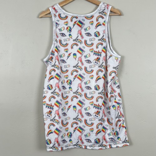 KNOBS By Ryan Hill San Francisco Tank Top Unisex XXL Rainbow Heart ...