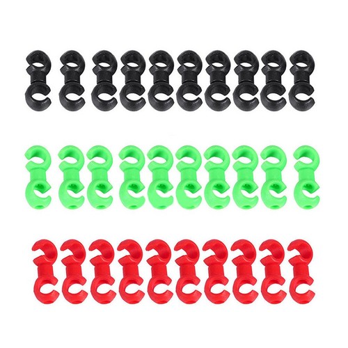10PCS S Shaped Hook Clips Rotating Bike Brake Gear Cross Cable Tidy ...