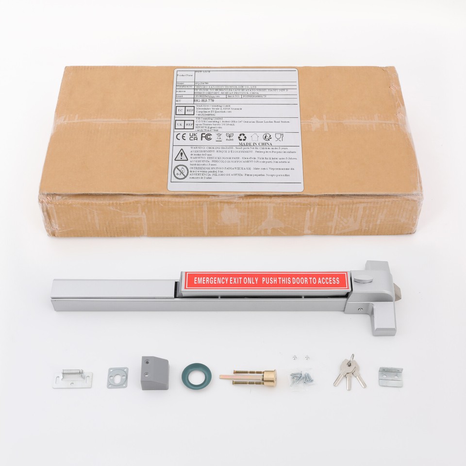 SAFETY DOOR PUSH BAR PANIC EXIT LOCK Device Hardware Latches COMMERCIAL ...