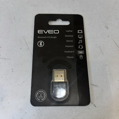 EVEO Bluetooth 4.0 Dongle Adapter for Windows PC Stereo Headset ...