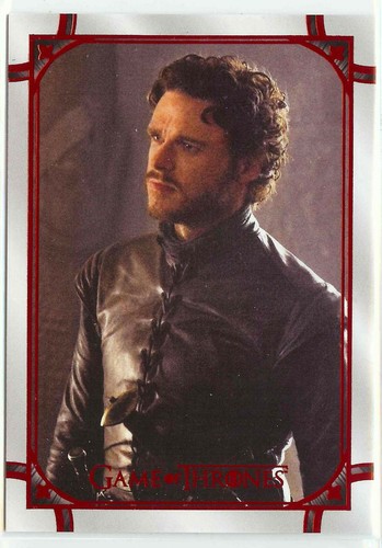 Game of Thrones Iron Anniversary S2 Red Parallel Card #51 Robb Stark 07 ...