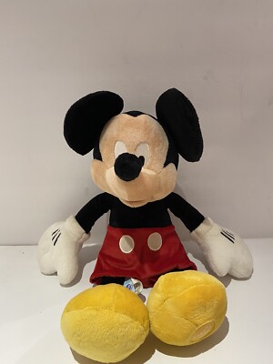 Disney Parks Mickey Mouse 12" Sitting, Plush Stuffed Doll | eBay