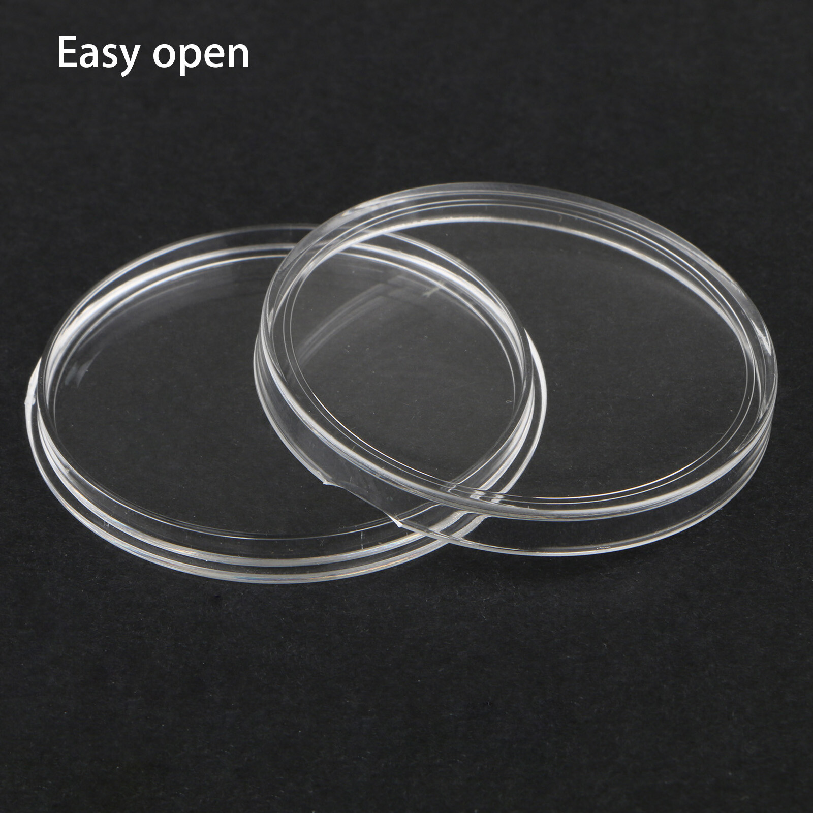 25x 40.6mm Clear Airtight Holder Capsule Case for American Silver Eagle ...