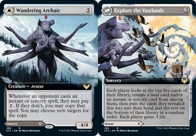 MTG Wandering Archaic Explore the Vastlands NM Extended Foil Strixhaven ...