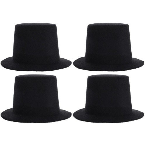 2 PCS Small Top Hat Mini Miniature Cap for Doll Baby Dolls Accessories ...