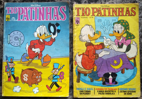 FOREIGN WALT DISNEY UNCLE SCROOGELOT OF 2 COMICS BOOKS FROM BRAZIL.1981 ...