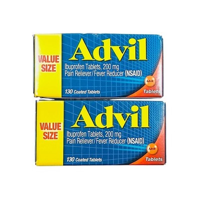 Advil Pain Relievers and Fever Reducer Coated Tablets, 200Mg Ibuprofen ...