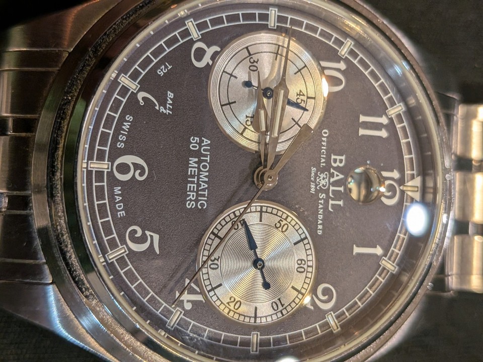 ball trainmaster Cannonball Chronograph Date Classic Mens Watch | eBay
