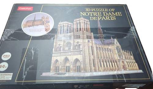 CubicFun 3D Puzzle of Notre Dame de Paris Church Model Kit 293 Pieces ...