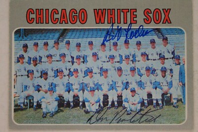 Chicago White Sox Dan Pavletich Bob Locker Autograph 1970 Topps #501 ...