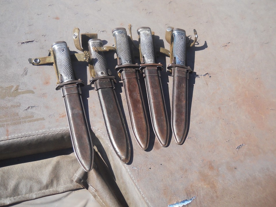 10 Turkish Military Issue M1 Garand Rifle Bayonet M-5A1 model w ...