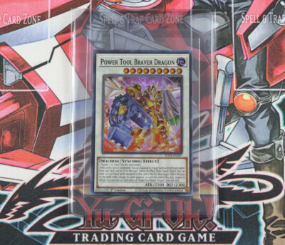 Yugioh Power Tool Braver Dragon POTE-EN097 1st Edition Super Rare | eBay