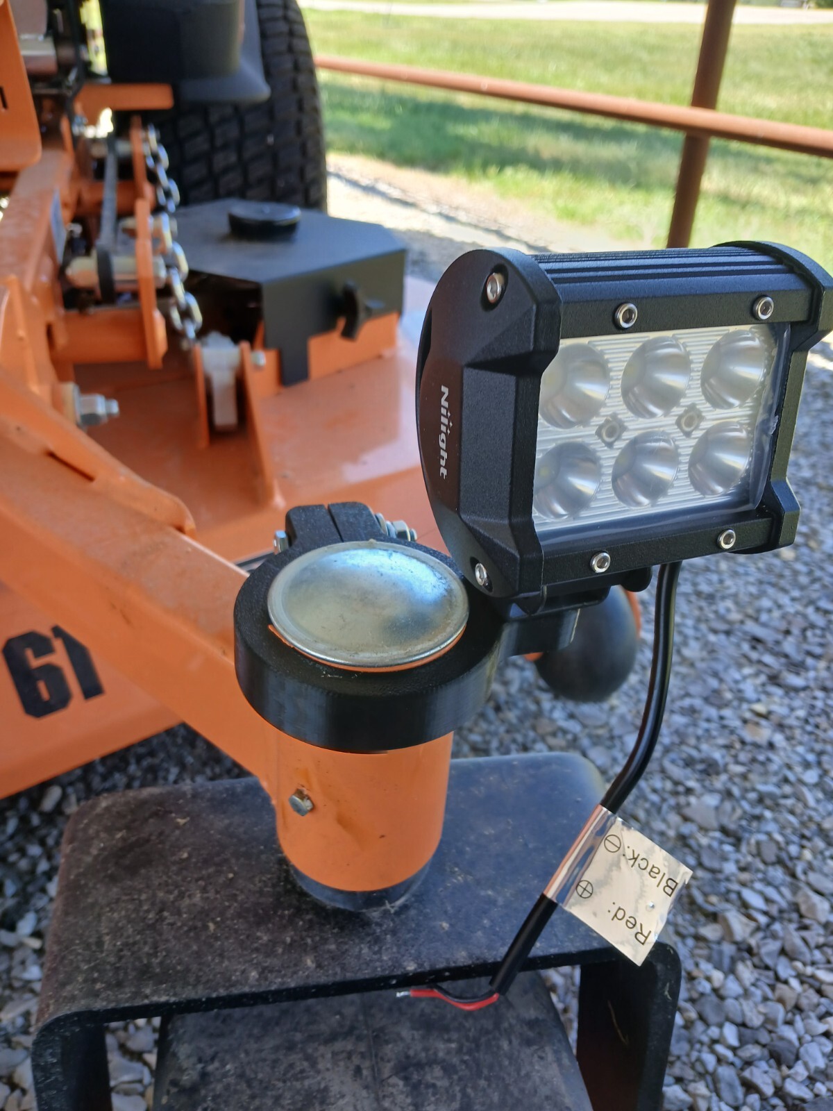 Light Pod Mounts Custom fit for Scag Zero Turn Mower (set of two mounts ...