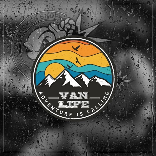 Van Life Sticker Decal Adventure Vinyl Camper camping Skate T5 Van ...