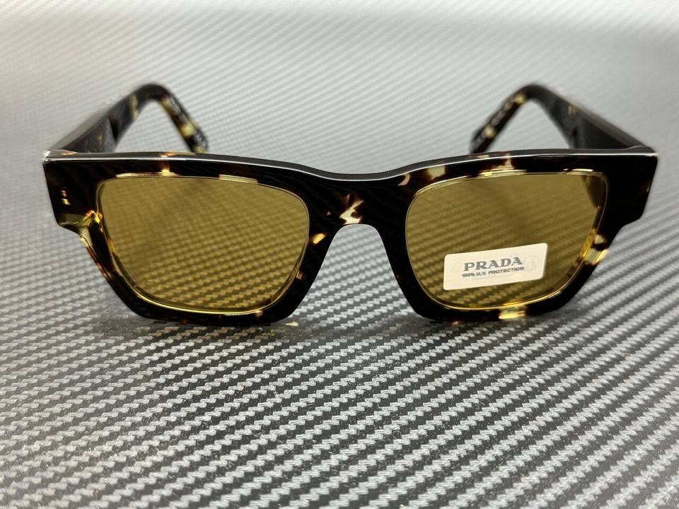 PRADA PR A06S 16O10C Tortoise Black Malt Yellow Men's 50 mm Sunglasses ...