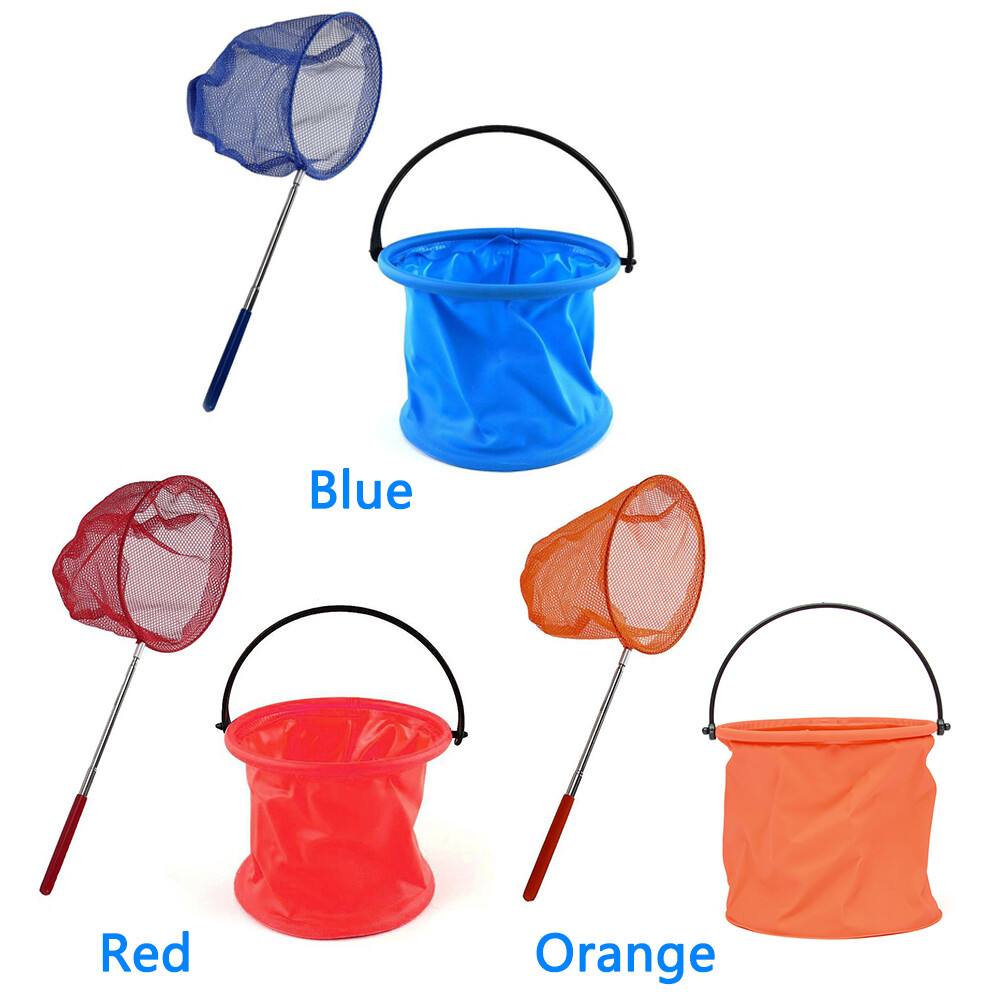 Kids Telescopic Butterfly Net Retractable Fishing Net Bucket Catching ...
