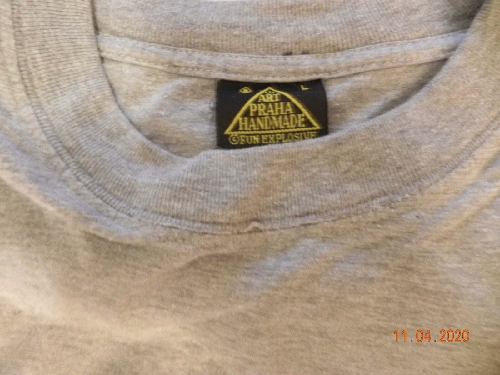 Prague Praha t-shirt Large Gray Jiri Votruba Fun Explosive 1991 Art | eBay