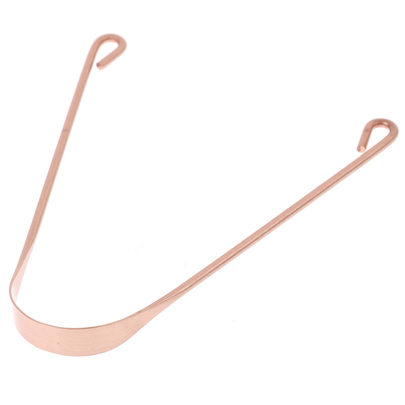 Pure Copper Tongue Scraper Cleaner THICK Ayurvedic Dental Hygiene Oral ...