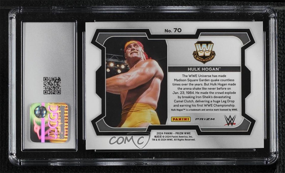 2024 Panini Prizm WWE Silver Prizm Hulk Hogan #70 CGC 10 Gem Mint | eBay