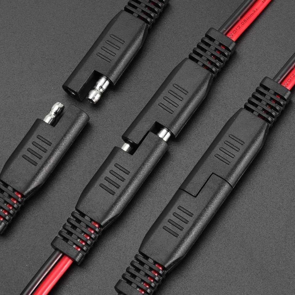 14 AWG SAE to SAE Extension Cable 14 Gauge 2-Pin SAE Connector ...