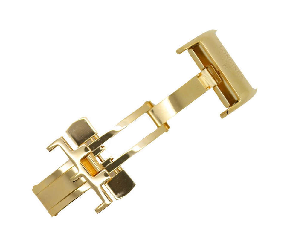 LONGINES Stainless Steel Gold Deployment Butterfly Clasp Buckle for ...