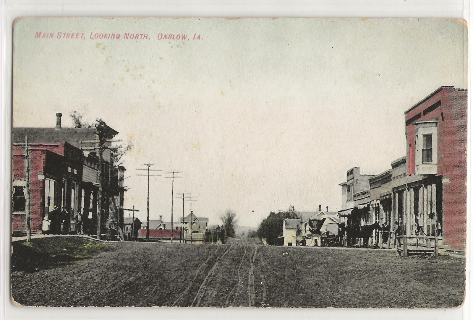 Main Street stores, Onslow, Iowa; Jones County, postcard, history % | eBay