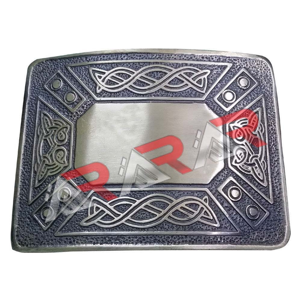 Scottish buckle Highland Celtic Design Kilt Belt Buckle Antique Chrome ...