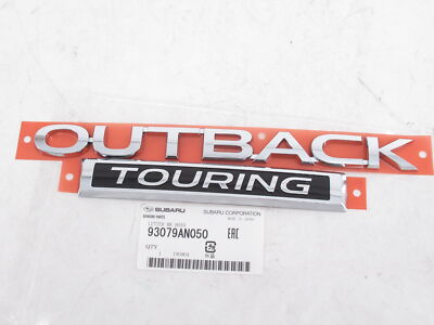 Genuine OEM Subaru 93079AN050 "OUTBACK TOURING" Nameplate Emblem Badge ...