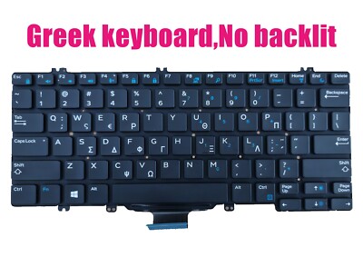 Greek keyboard for Dell Latitude 5280 5288 7280 7380 5289 V160325AS1 ...
