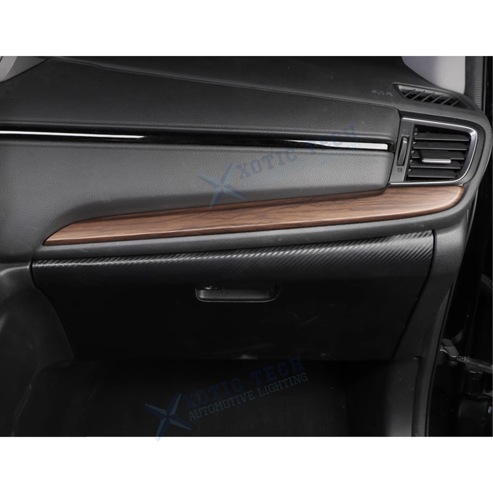 Interior Sporty Center Console Cover Trim Peach Wood Grain For Honda ...