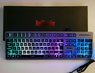 RedThunder K800 Mechanical Gaming Keyboard Changing Color Lights | eBay