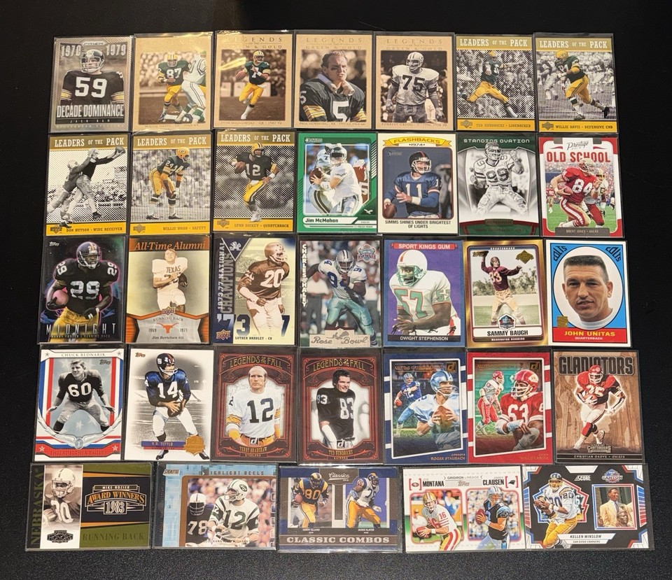(420) Football Stars & NFL HOF BULK Lot - Inserts & Parallels - Vintage ...