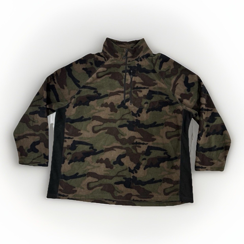 Starter 1/4 Zip Pullover Fleece Hunting Camo Jacket Men’s 3XL Classic ...